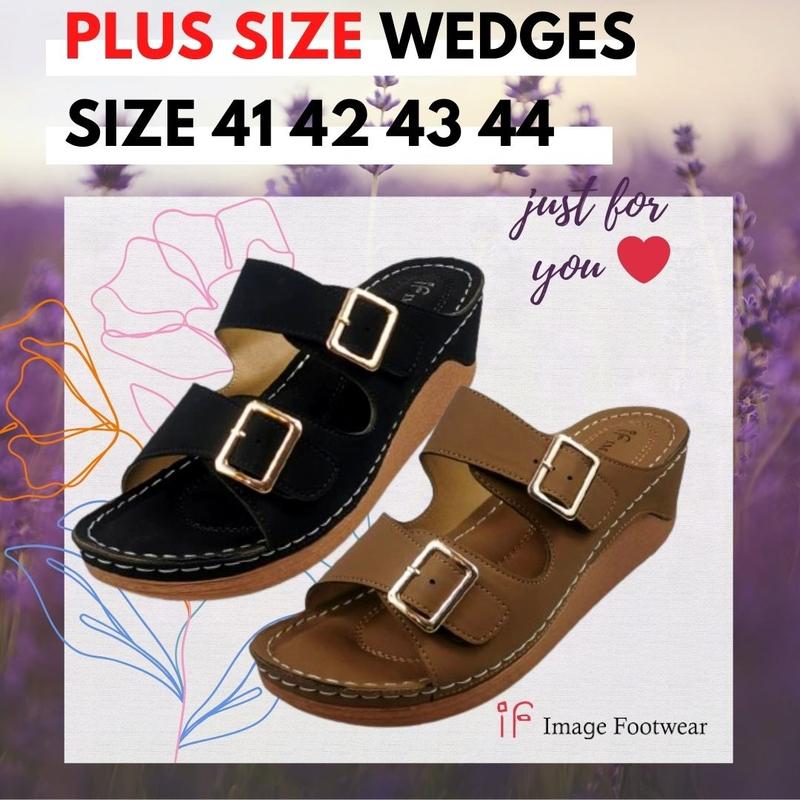 if IMAGE PlusSize Women 2 inch Wedges- size 41, 42, 43, 44- PS-0826-11 ...