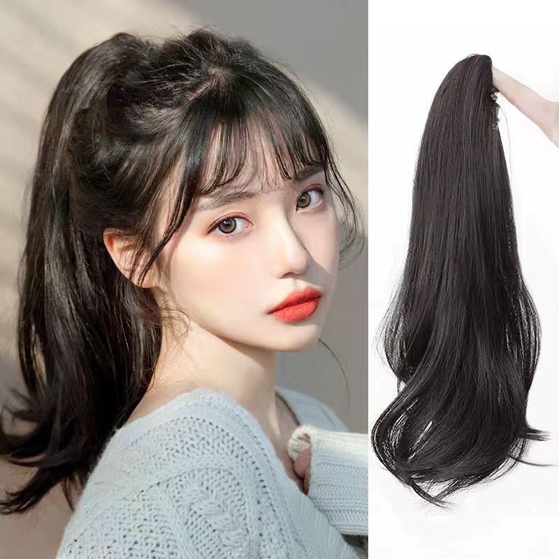 40cm Long Curly Hair Extensions Wigs Sweet Cute Girls Braid Synthetic ...