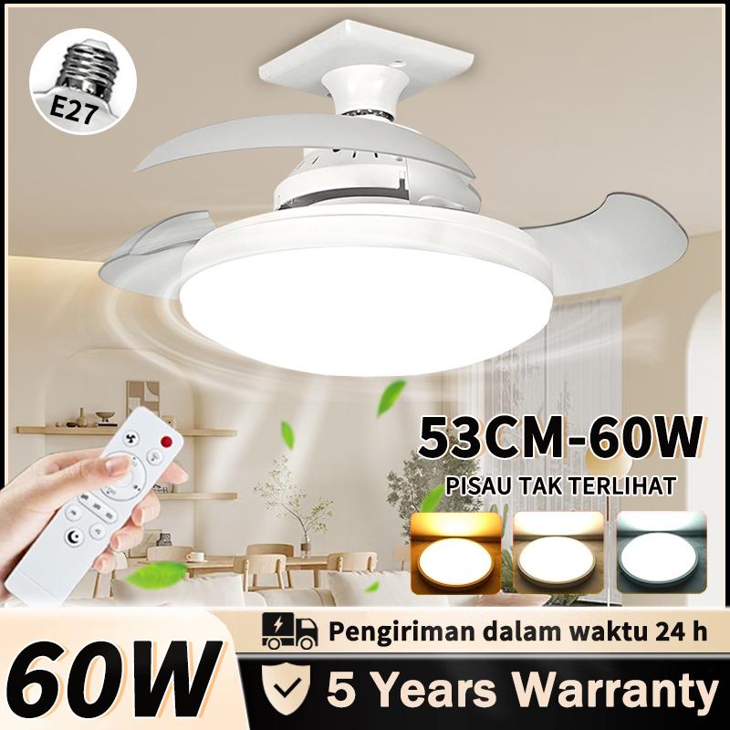 Kipas Langit-langit Baru dengan Lampu 53CM-60W, Kipas Remote - Shop | Tokopedia
