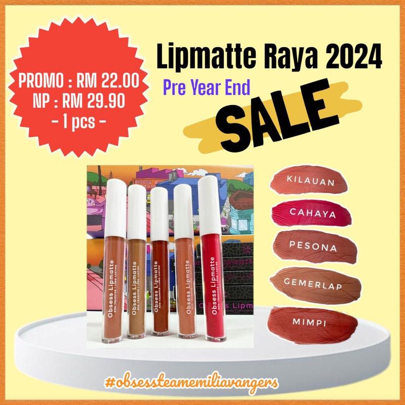 Lipmatte Raya Obsess | Non Transfer | Tahan 16jam - TikTok Shop Malaysia
