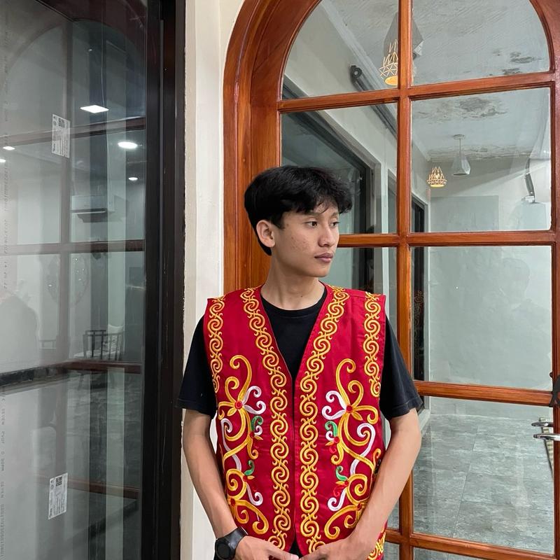 ROMPI DAYAK KALIMANTAN FULL BORDIR Pria Hitam Keren - Shop | Tokopedia