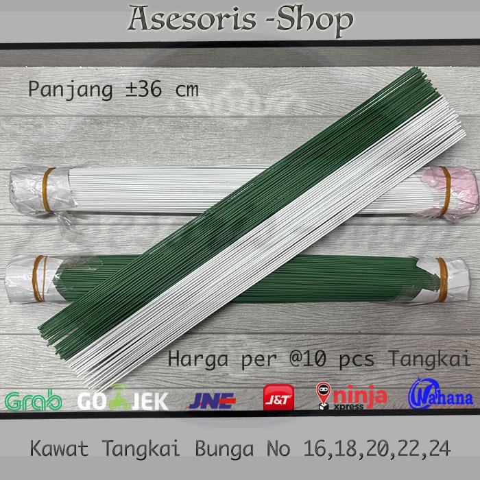 [ HARGA per 10 pcs Tangkai ] | Kawat Tangkai Bunga | Tangkai Bunga ...