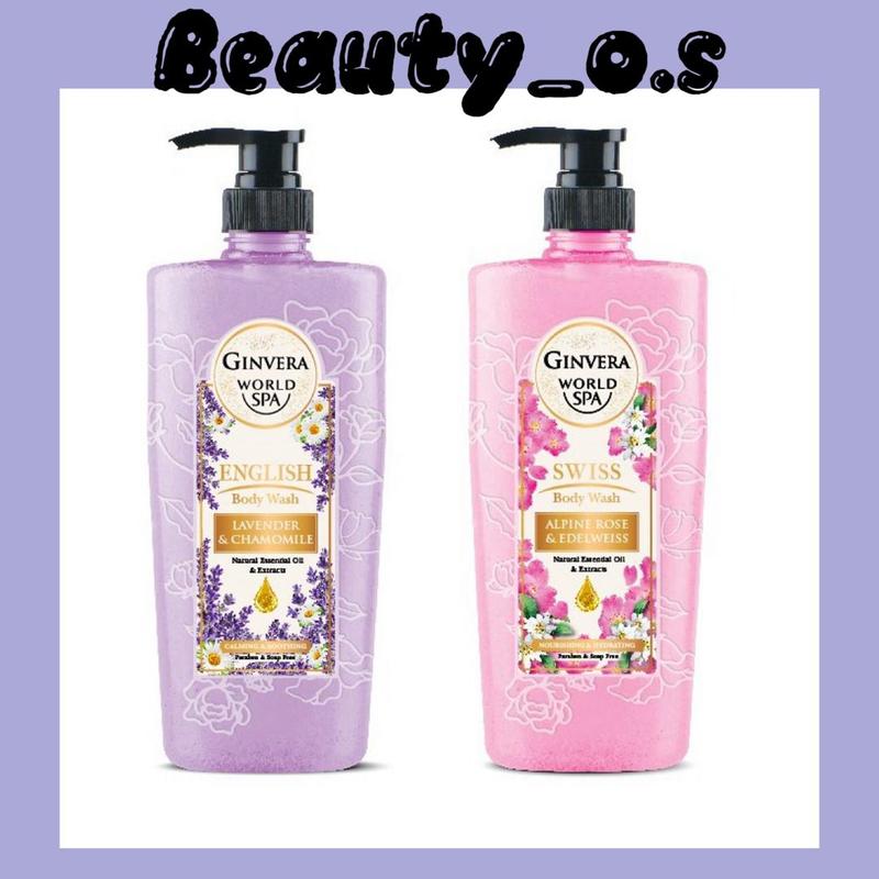 GINVERA WORLD SPA BODY WASH 760ML - ALPINE ROSE & EDELWEISS/LAVENDER ...