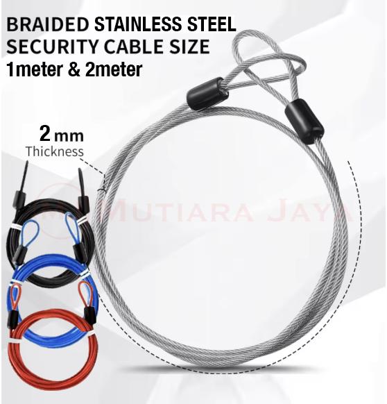 Jual FURNI Tali Stainless Steel Tebal Kawat Besi baja Kabel Gantungan ...