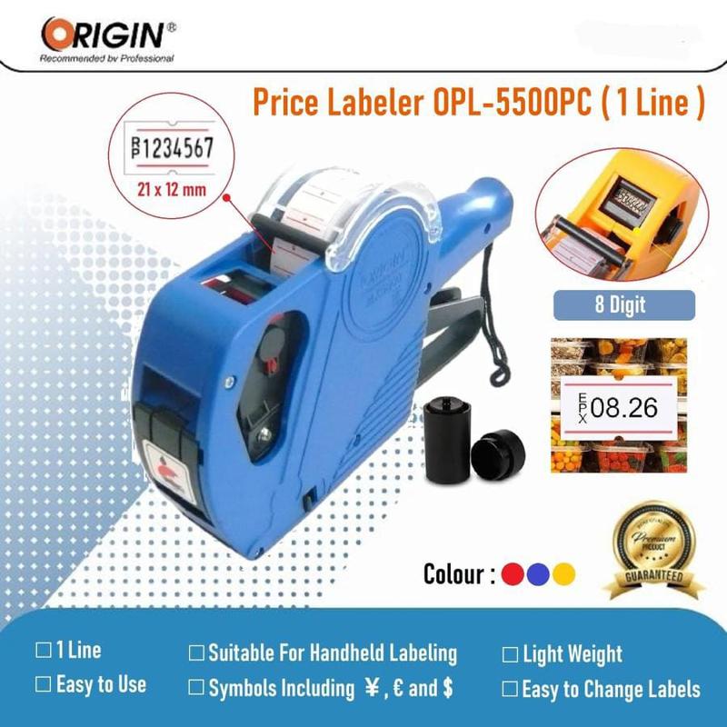 Alat label harga / price label origin OPL-5500 PC 8 digit - Shop ...
