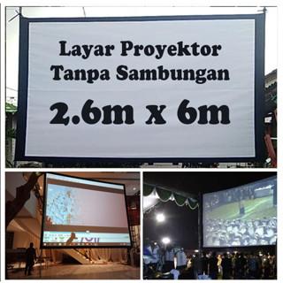 Kain Layar Proyektor / Screen Proyektor Ukuran 2.6m x 6m Tanpa - Shop ...