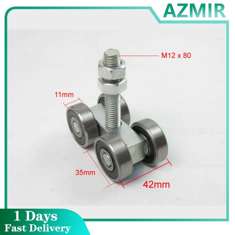 80kg Hanging Sliding Door Roller Set With Stopper l Roda Penggelek ...