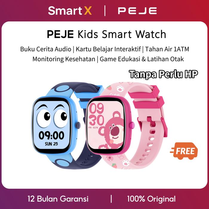 Promo Kids Smart Watch PEJE Anak Game Edukasi Cerita Audio Flashcard ...