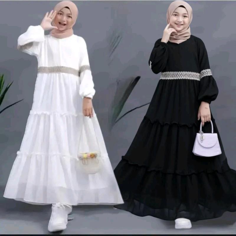 Gamis Anak Perempuan Usia 3-12thn Gamis Anak Crinkle Airflow - Shop ...