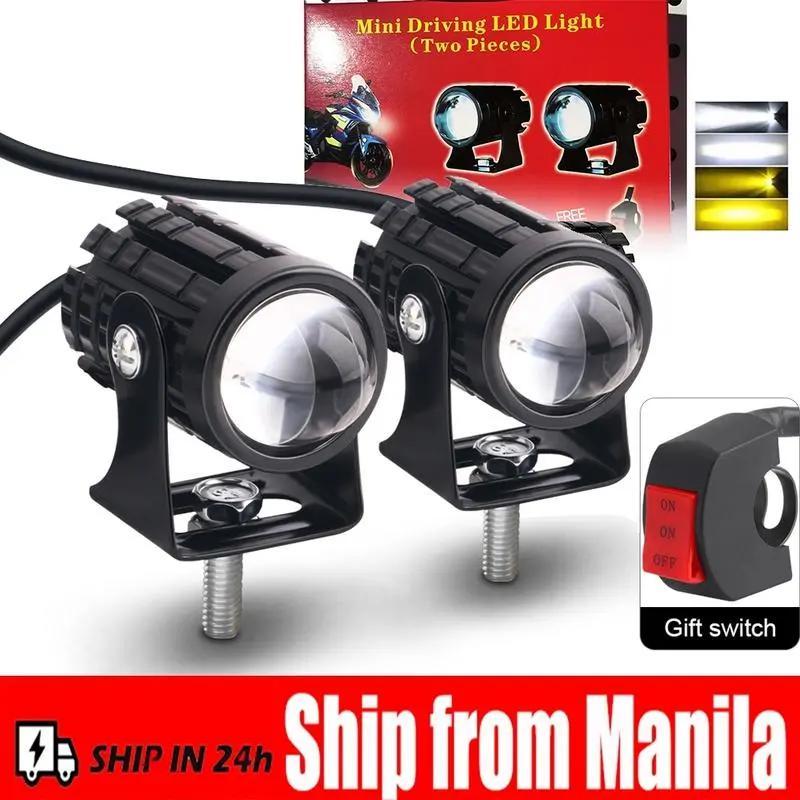 2PCS NEW Mini Driving Light White+Yellow Universal High Quality ...