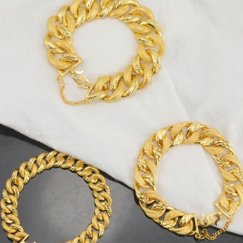 (Titanium alloy ) 24K 10mm 15mm 20mm unisex bracelet - TikTok Shop ...