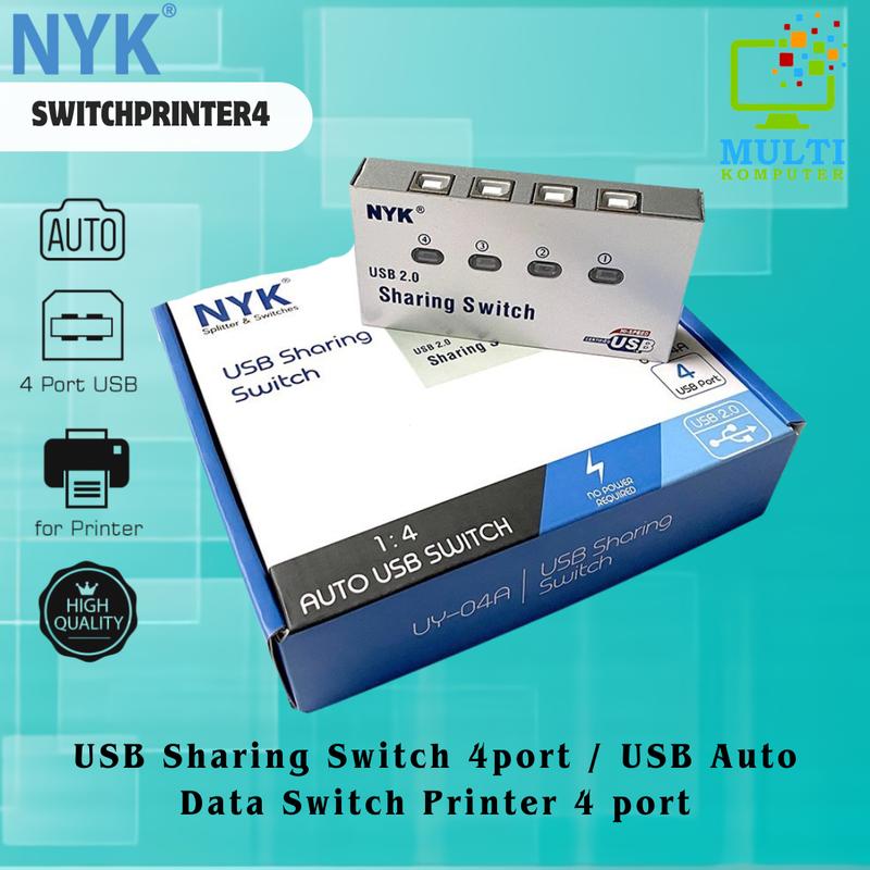 USB Auto Switch Printer 4 Port - Shop | Tokopedia
