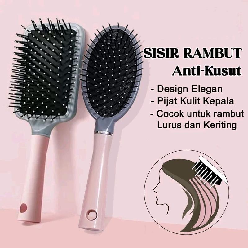 Sisir Rambut Lembut Anti Kusut dan Rontok - Sisir Rambut Detangle ...