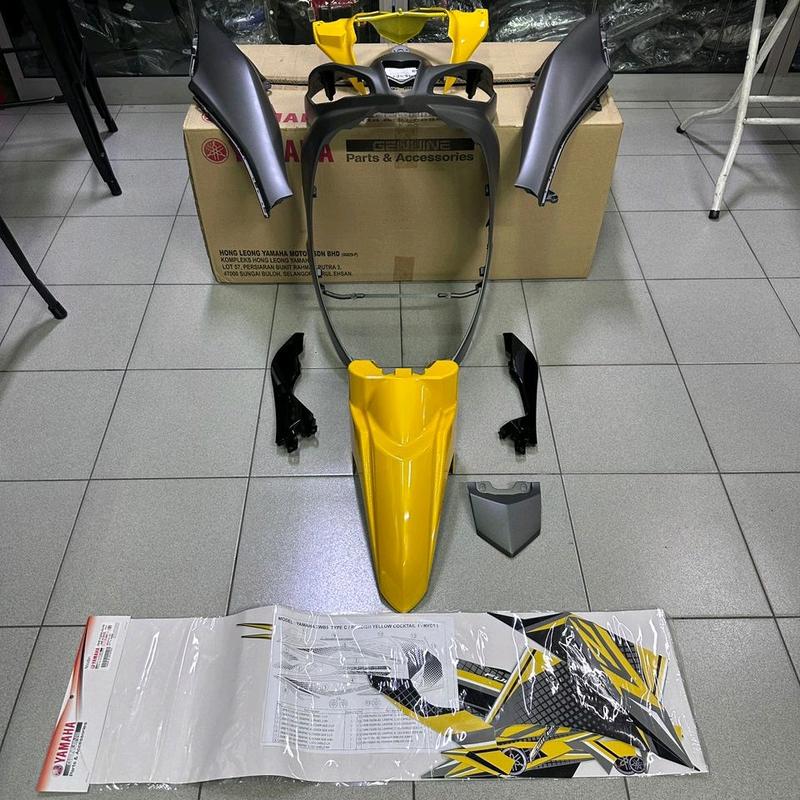 Yamaha SRL 115 FI cover set HLY + sticker body HLY - TikTok Shop Malaysia