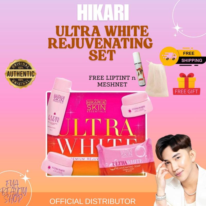 HIKARI ULTRA WHITE Rejuvenating Set Whitening with FREE LIPTINT ...