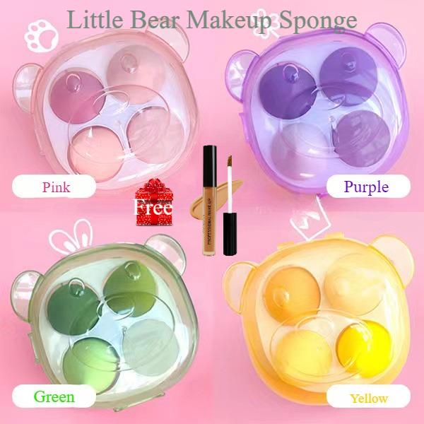 Set Span Kecantikan, Pengisar Kecantikan Kotak, 4pcs, Span Asas ...