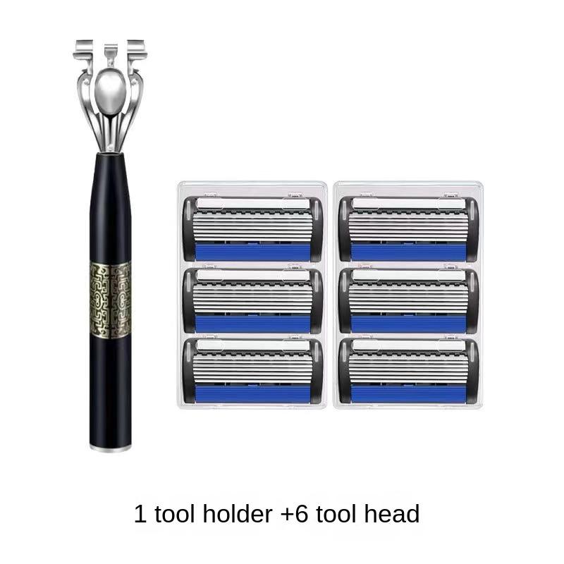 Premium stainless steel safety razor set for men & women-non-slip ...