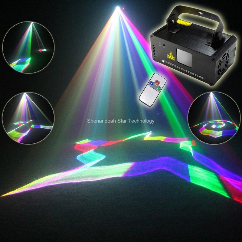ESHINY MINI RGB Laser 3D Projector Lines Beam Remote DMX DJ Dance ...