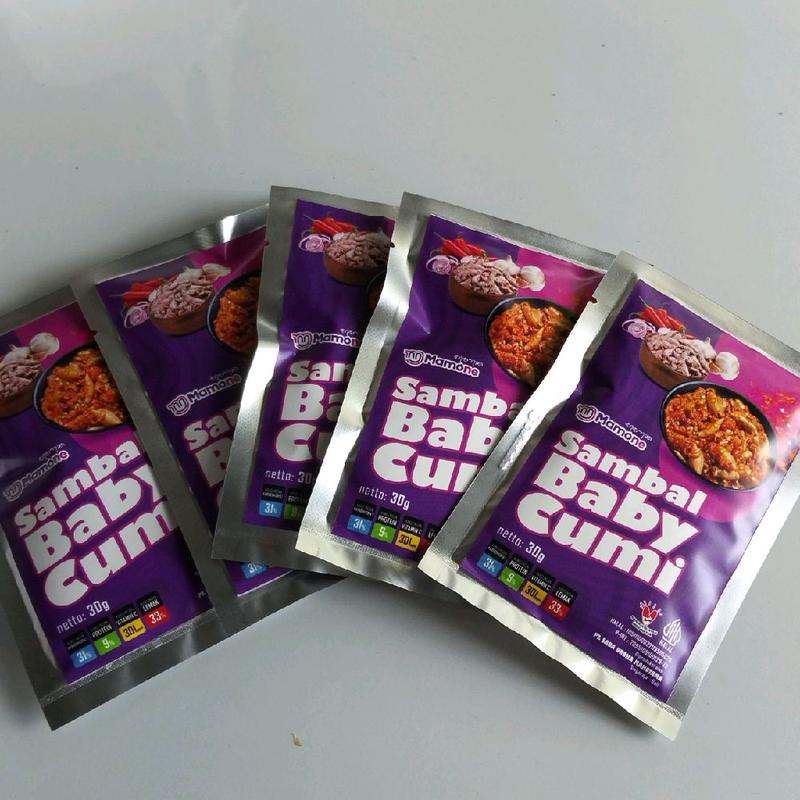 Mamone Sambal Baby Cumi Shacet Mamone 30g Halal Dengan Protein Vitamin ...