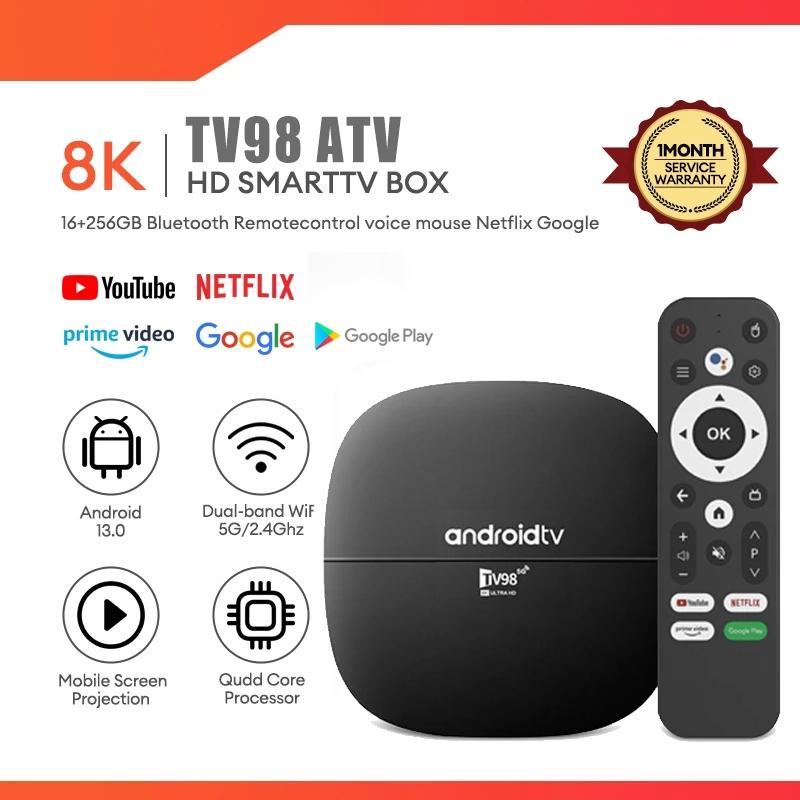 ATV TV98, 16-256GB RAM, T99 MAX ATV Android TV BOX, HD 8K, Teras ...