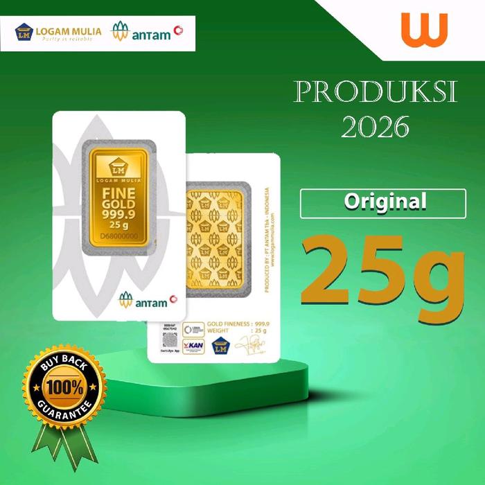 Promo Emas Antam 25 Gram Emas Logam Mulia Antam 25 Gram LM Antam 25 ...