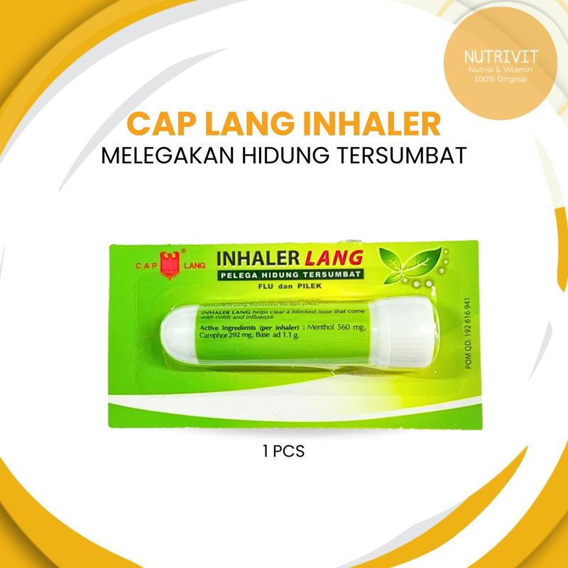 Cap Lang Inhaler (hijau) - Stick pelega hidung tersumbat - Shop | Tokopedia