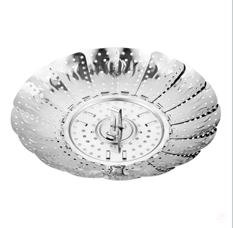 Small Folding Steam Rack,Stainless steel folding telescopic steaming ...