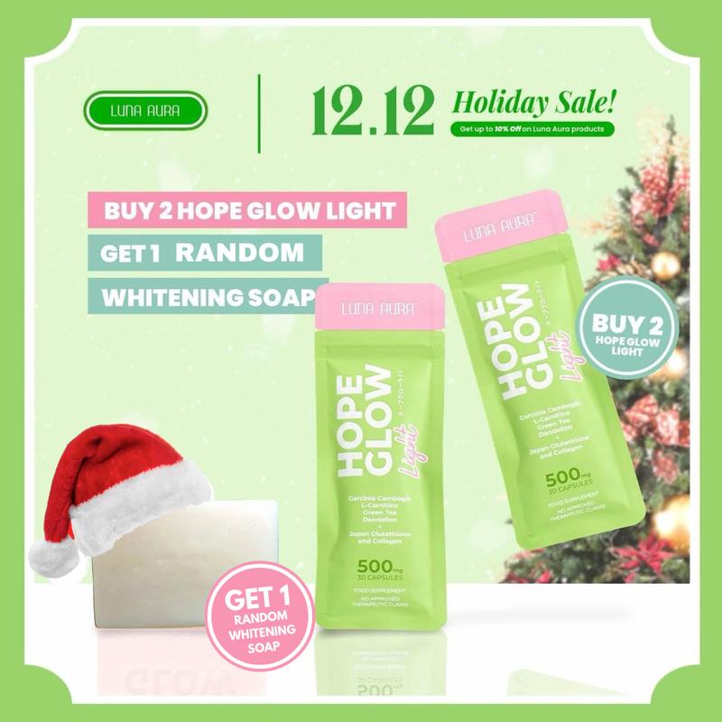 HOPE GLOW LIGHT luna aura Supplement glutathione collagen Fitness ...