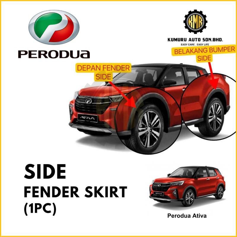 (1@PC) Original Side Fender Skirt Perodua Ativa 1.0 - TikTok Shop Malaysia