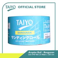 Promo Taiyo BANGUNAN Amplas Roll Kain #40-400 25Meter - 400 - Jakarta ...