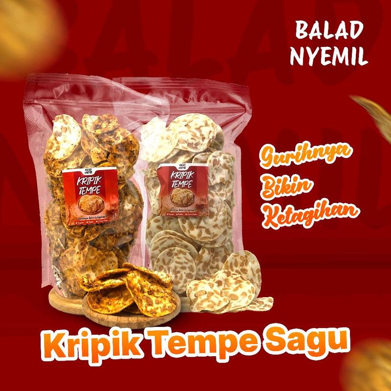 Keripik Tempe Sagu kriuk original & pedas - Shop | Tokopedia