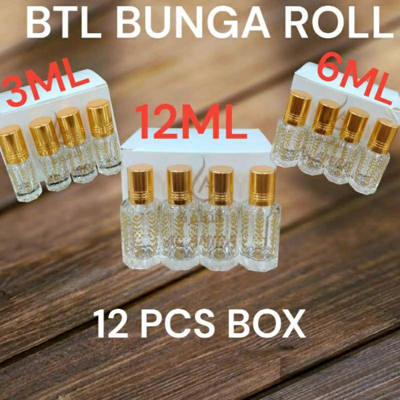 Botol kosong Bunga Roll Botol Bunga 3ML 6ML 12ML 1box 12pcs HARGA ...