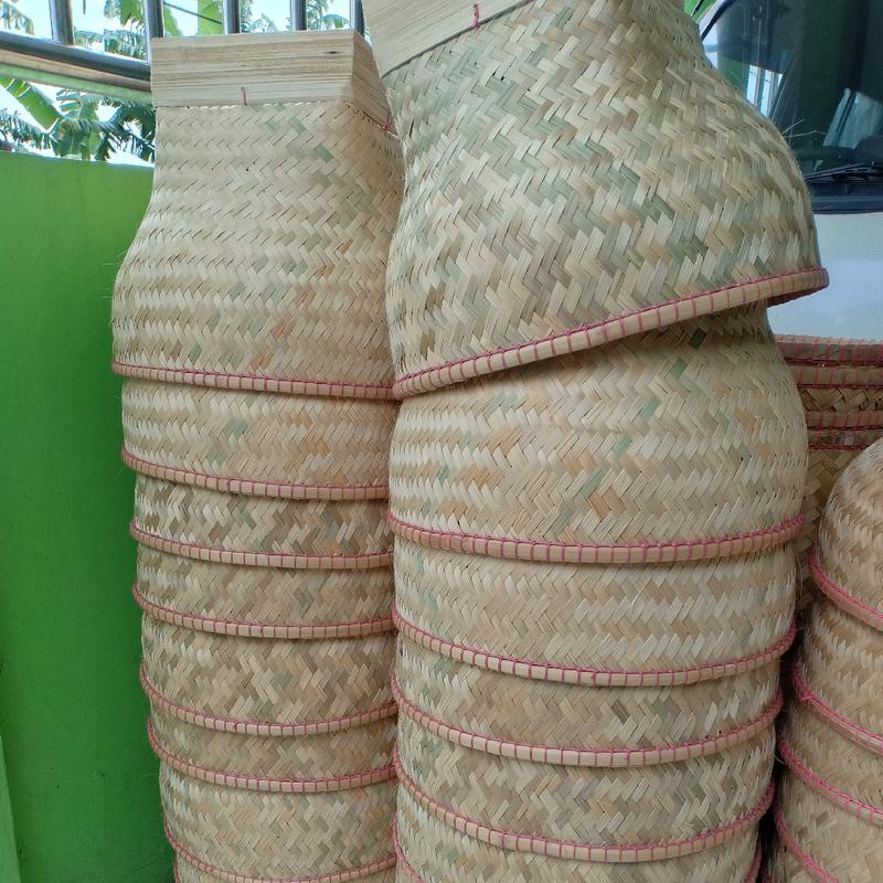 Bakul Bambu jumbo ukuran 10 liter | dm 40cm untuk penyimpanan makanan ...