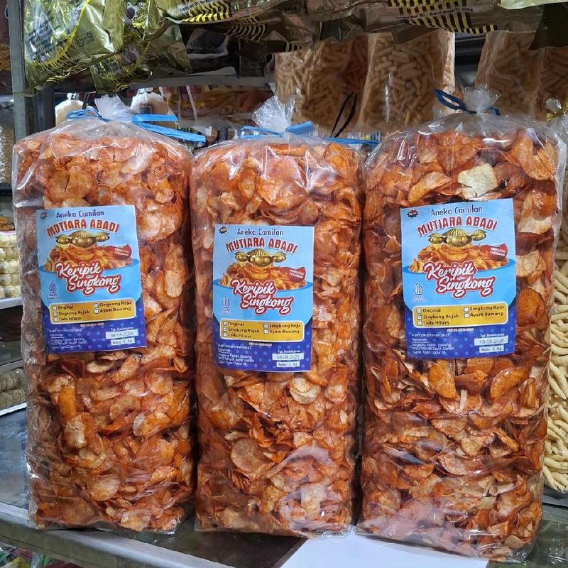 Keripik Singkong Rujak REPACKAGING 1 KG - Pedas Manis - Mutiara abadi ...