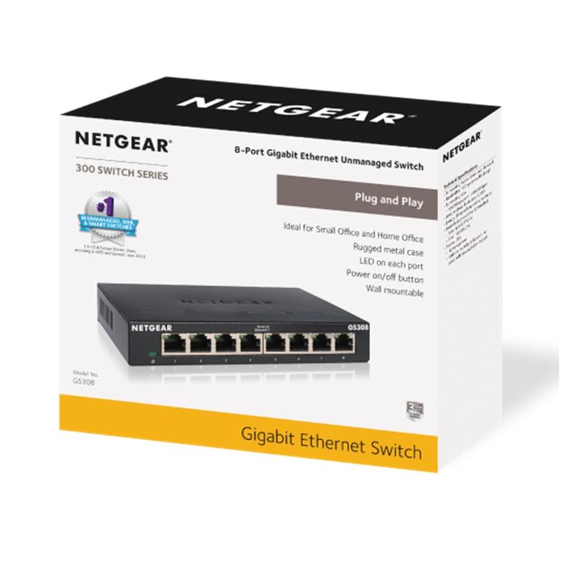 Netgear GS308 8-Port Gigabit Ethernet Unmanaged Switch / 3yrs - TikTok ...