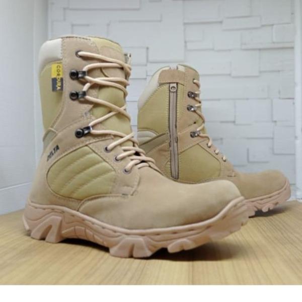 Sepatu Delta Tinggi Tactical Boots Safety Ujung Besi Karet Shoes - Shop ...