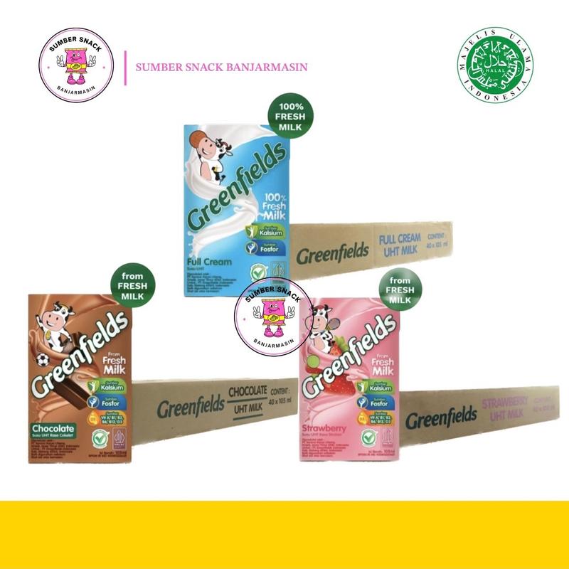 Greenfields Fresh Milk UHT 105ml (Isi 40/Karton) (3 Varian Rasa) - Shop | Tokopedia