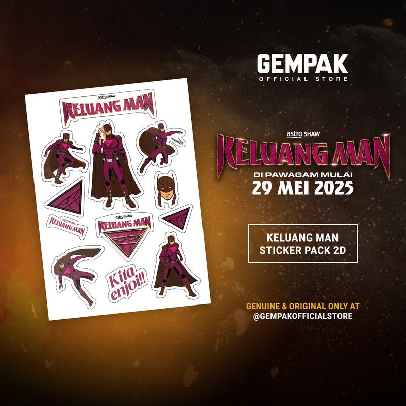 KELUANG MAN STICKER PACK 2D - TikTok Shop Malaysia