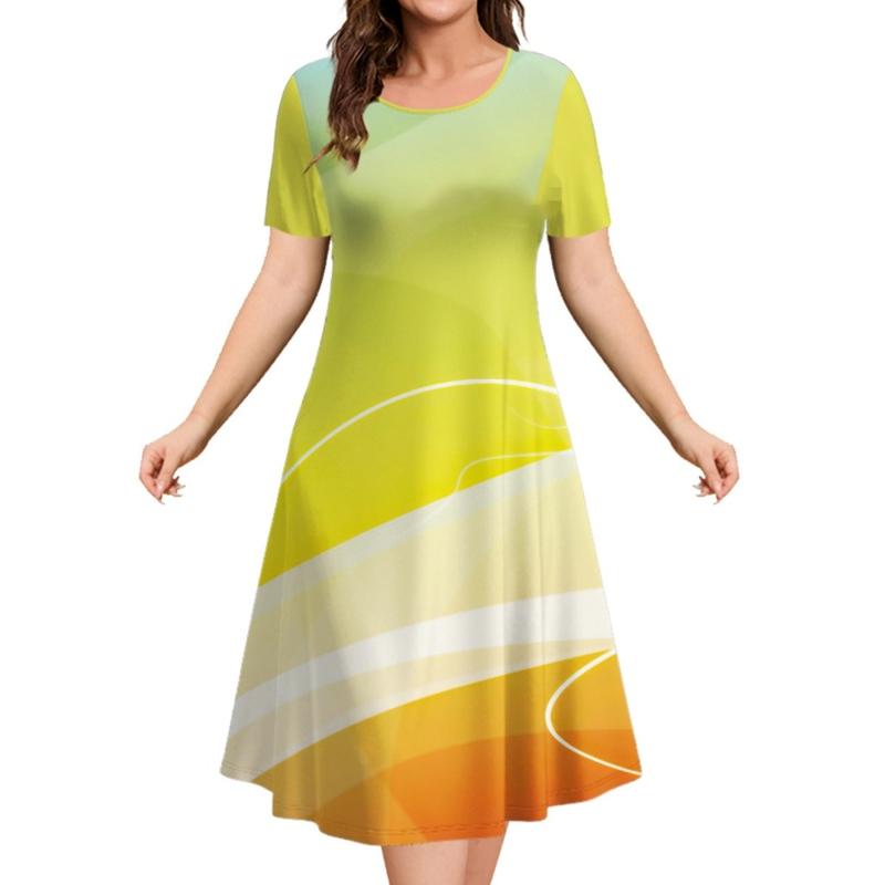 Dresses Full Sublimation Women's Dresses Casual T-shirt Teacher's ...