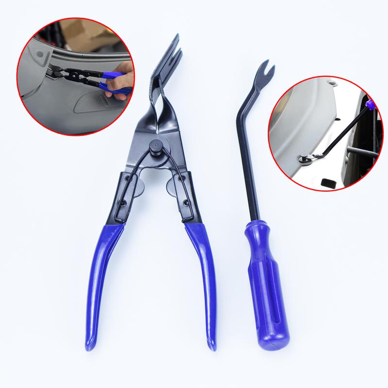 Car Clips Fastener Removal Pliers Kit Panel Dashboard Window ...