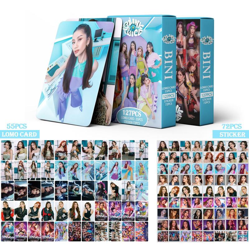 30-127pcs BINI SB19 Lomo Cards Biniverse 1st solo concert Stickers ...