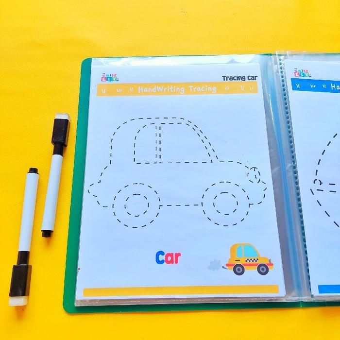 Promo Worksheet 40 Hlm Wipe And Clean Belajar Mengikuti Gari - Shop ...