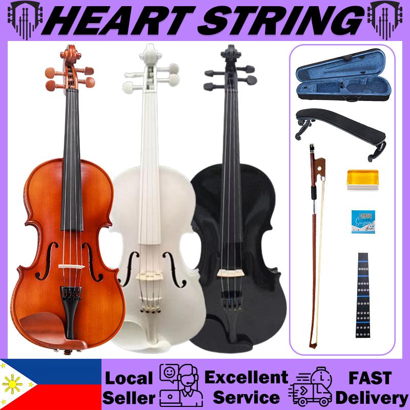HeartString Professional Violin Set Full Size Violin 4/4 Violin ...