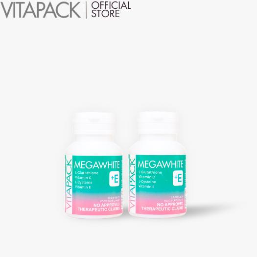 Vitapack Megawhite Plus +E Gluta Glutathione Whitening Beaut - TikTok ...