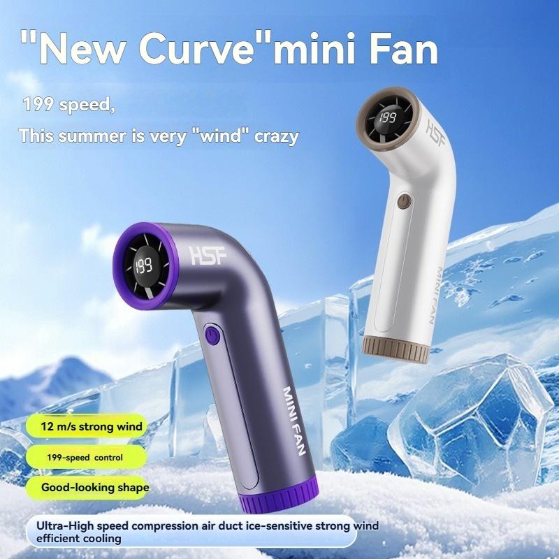 Portable Fan 3000mah Rechargeable Strong Wind 199 Gear Speed - TikTok ...