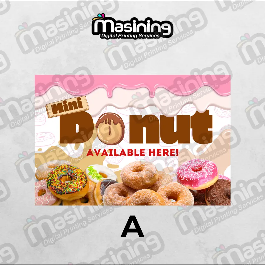 Mini Donut Business Banner Tarpaulin - TikTok Shop Philippines