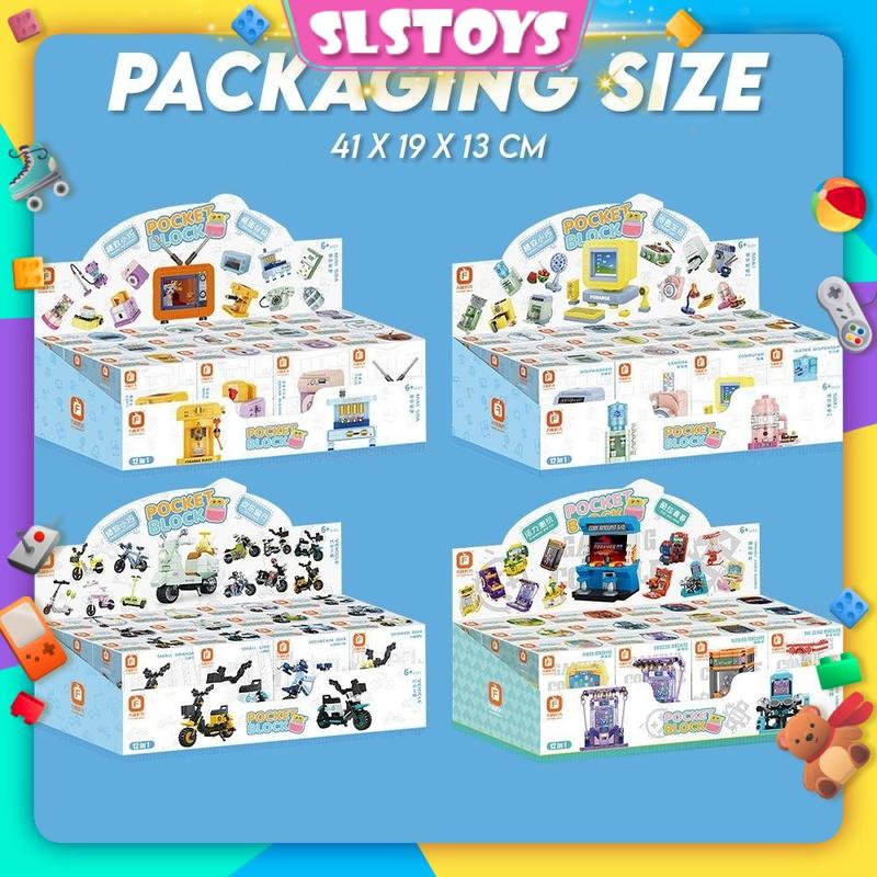 Block Pocket Block Series Set Motorcycle Home Appliance Arcade - TikTok ...