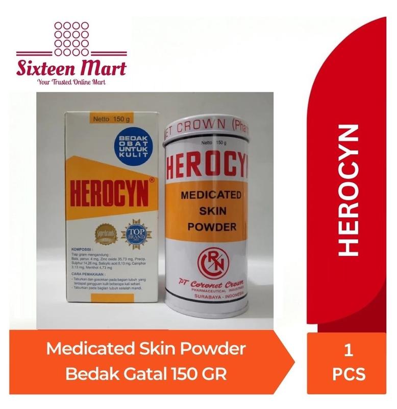 HEROCYN MEDICATED SKIN POWDER BEDAK GATAL 150GR (SG) - TikTok Shop ...