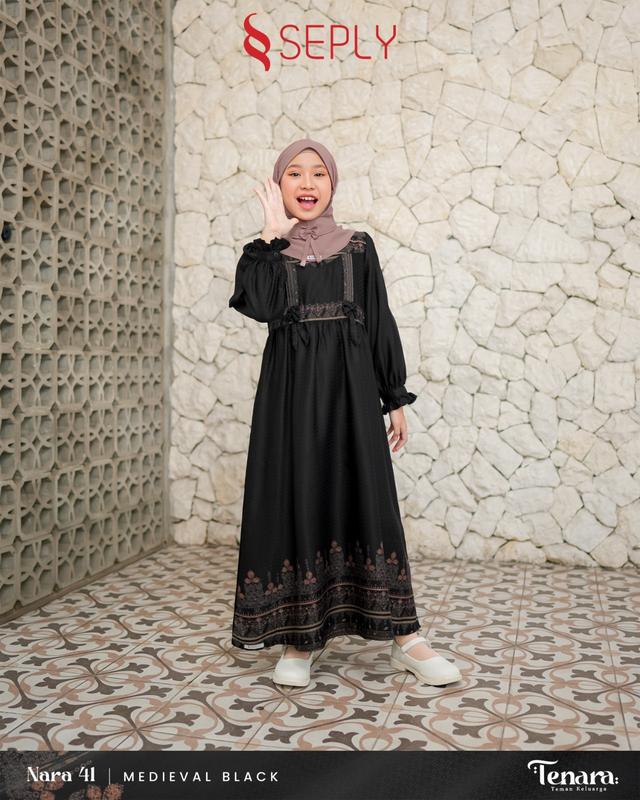 Seply 2026 Tenara Medieval Black Sarimbit Muslim Wanita Couple Lebaran ...