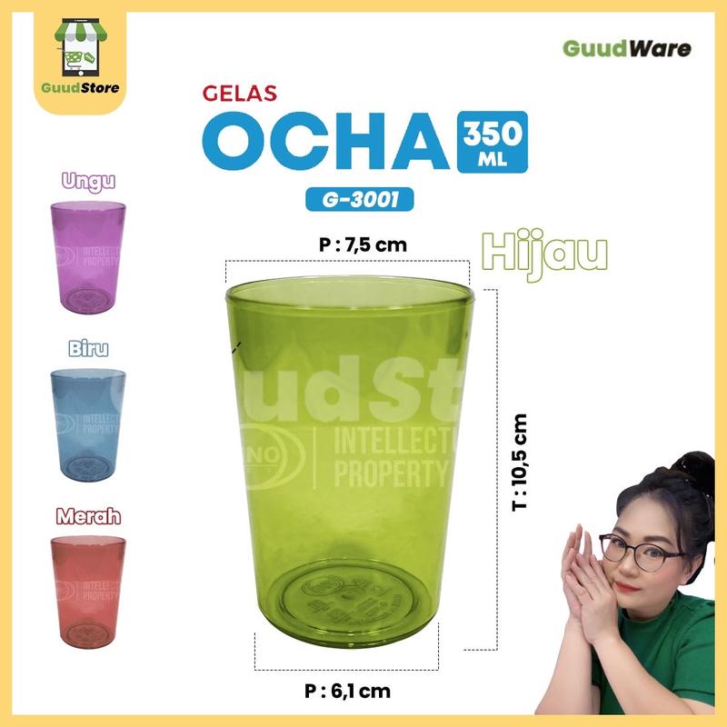 ( 12 PCS ) OCHA - Gelas Minum Ocha Japan Quality - transparent - Shop ...
